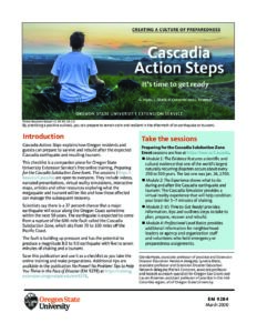 Cascadia Action Steps – Extension Disaster Education Network